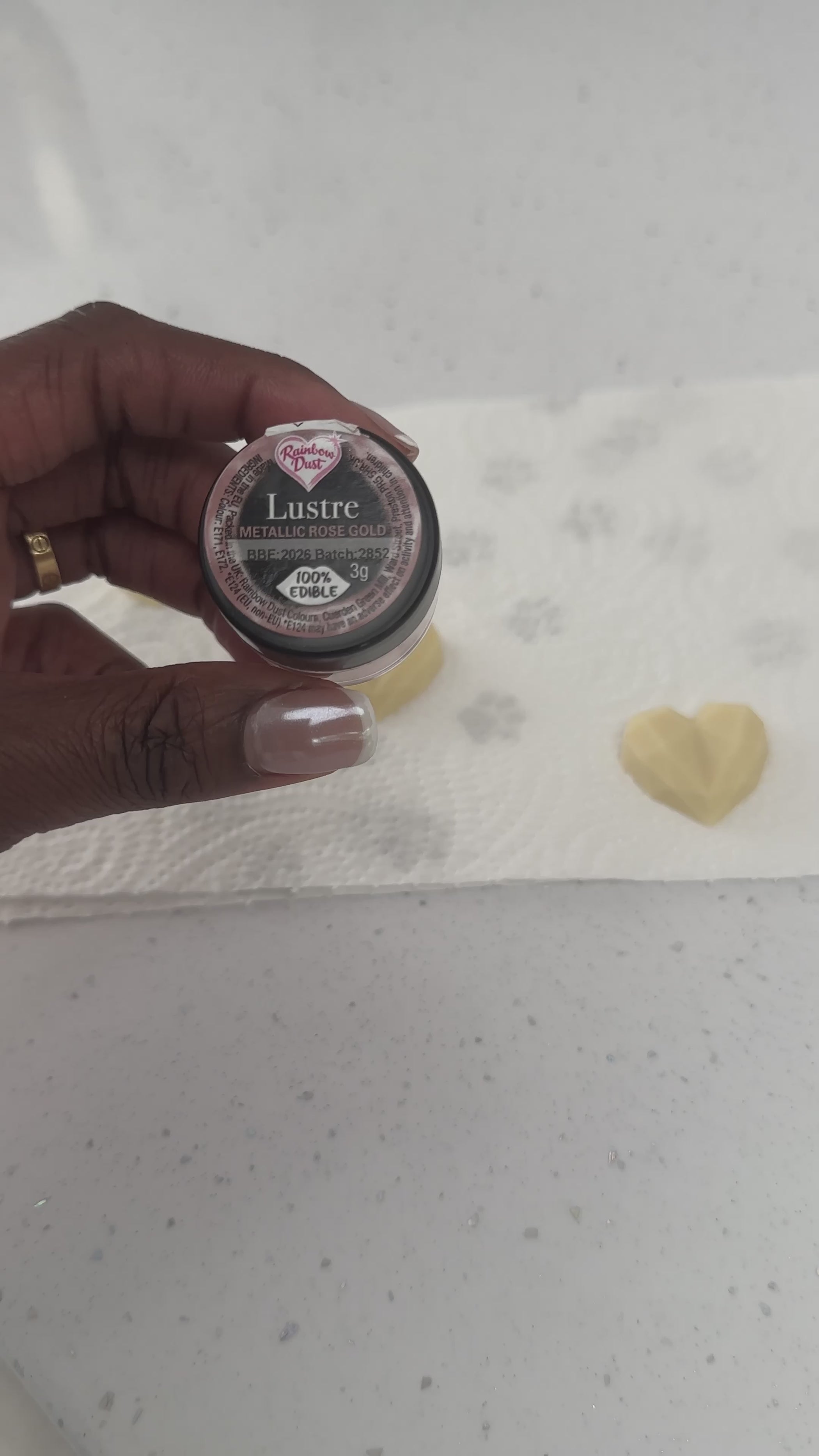 Dusting Shimmer Dust with a Brush – - Rainbow Dust